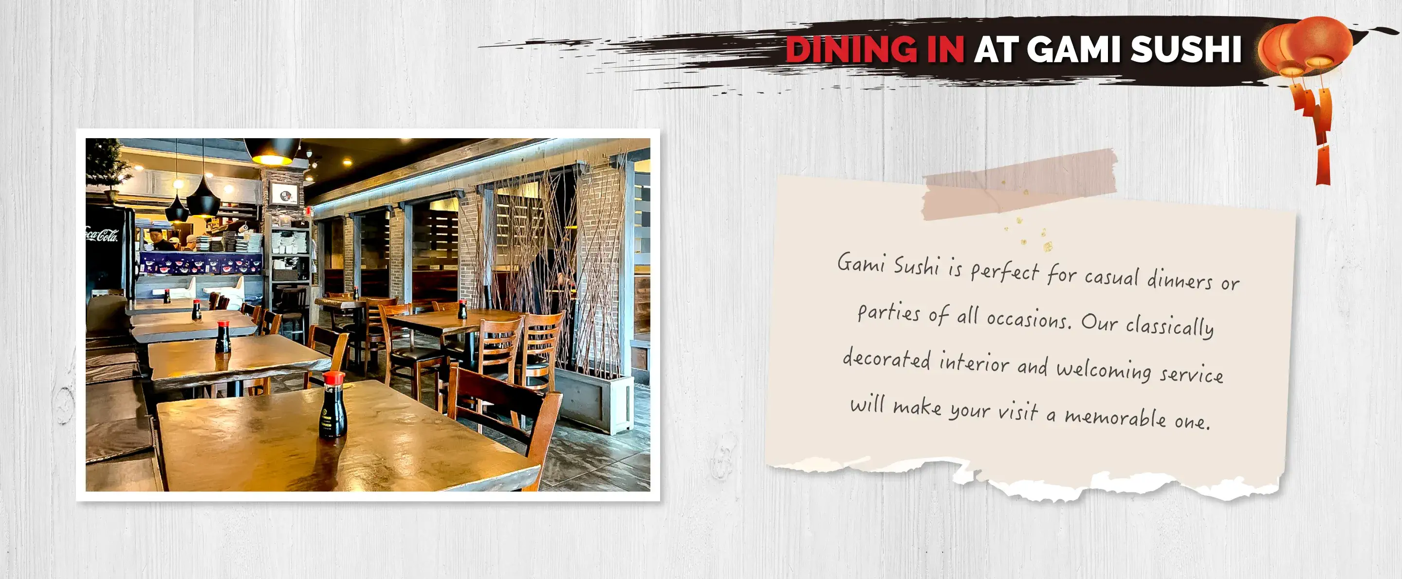 Gami Sushi | Japanese Restaurant in Richmond | Order Online